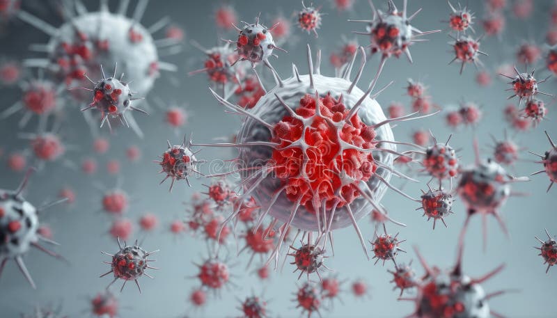 Viral Infection - a Close-Up Look at the Battle within Stock ...