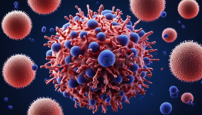 Viral Infection - a Close-Up Look at the Battle within Stock ...