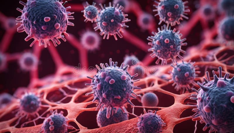 Viral Infection - a Close-Up Look at the Battle within Stock ...