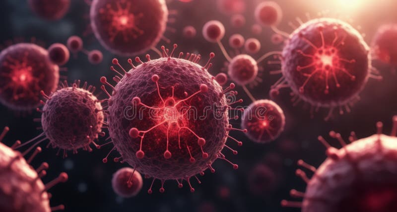 Viral Infection - a Close-Up Look at the Battle within Stock ...