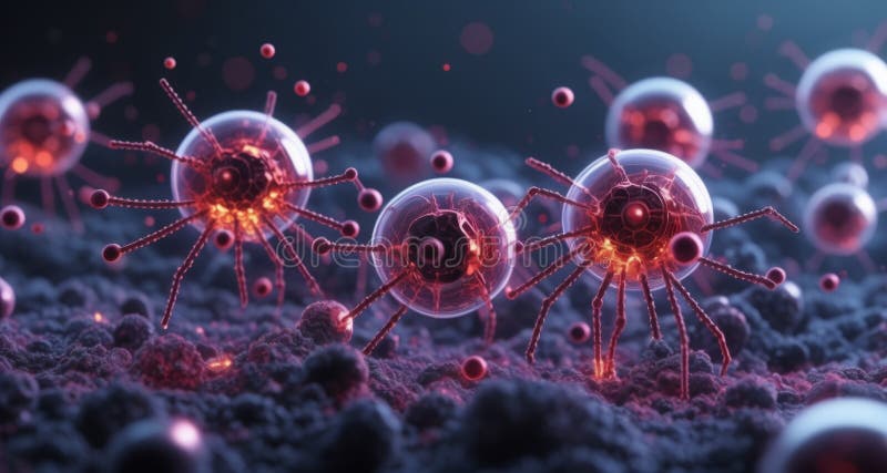 Viral Infection - a Close-Up Look at the Battle within Stock ...