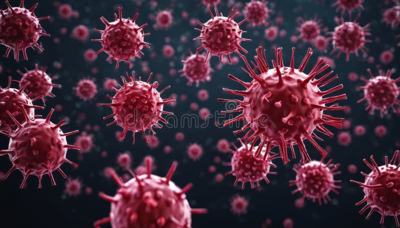 Viral Infection - a Close-Up Look at the Tiny Invaders Stock ...