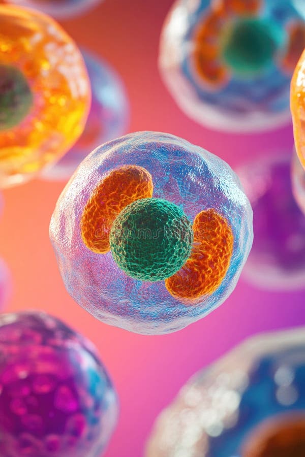 Viral Infection Interaction with Cells Stock Photo - Image of cell ...