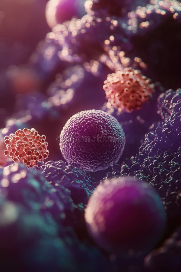 Viral Infection - Microscopic View Stock Image - Image of virus ...