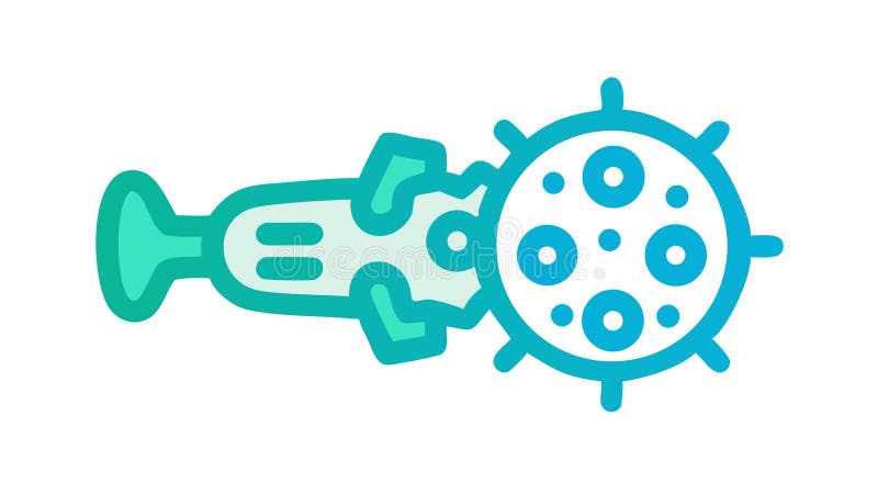 Viral Infection, Symbolizing Microscopic Pathogens, Vector Design ...