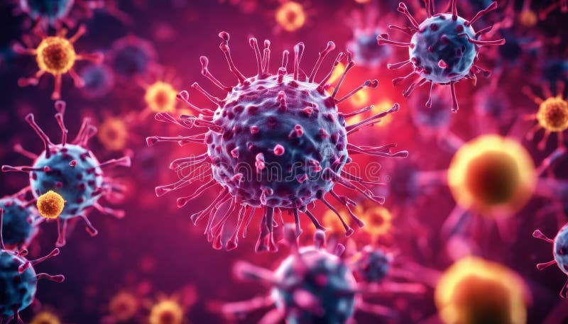 Viral Infection - a Visual Representation Stock Illustration ...