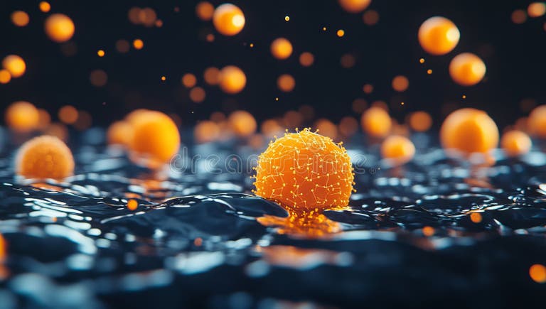 Viral Infection is Visually Represented by a 3D Rendering of ...