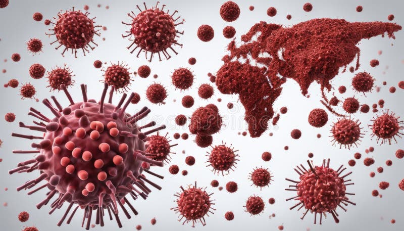 Viral Outbreak - a Visual Metaphor for the Spread of Disease Stock ...