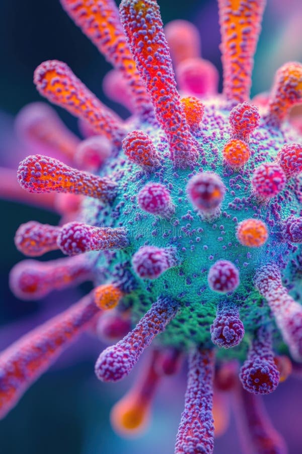 Viral Particle Close-Up stock image. Image of disease - 378765715
