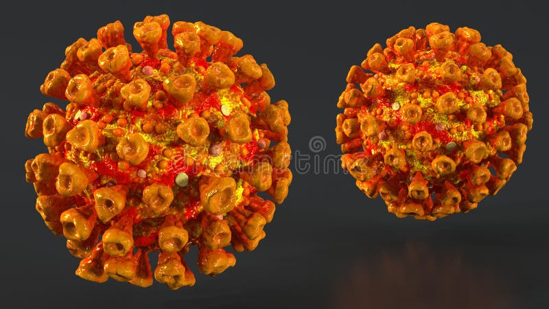 Viral Particle Detailed Biological Structure Representation Stock ...