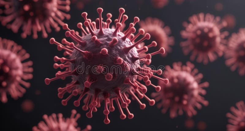 Viral Particles in a Microscopic View, Illustrating the Complexity of ...