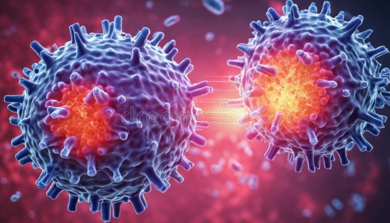 Viral Particles in a Microscopic View, Illustrating the Complexity of ...