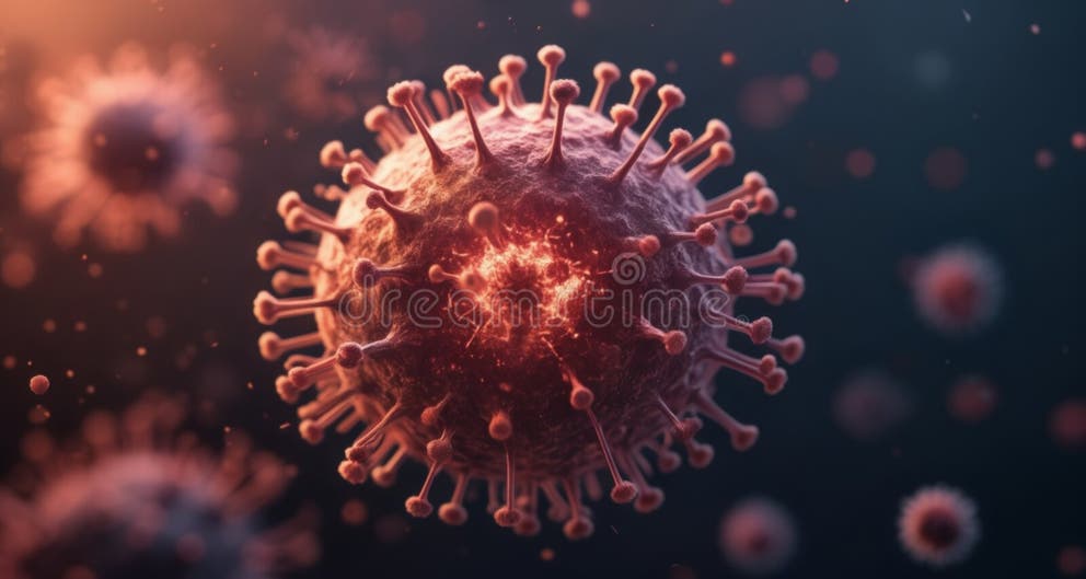 Viral Particles in Motion, a Microscopic View of a Pandemic Stock ...
