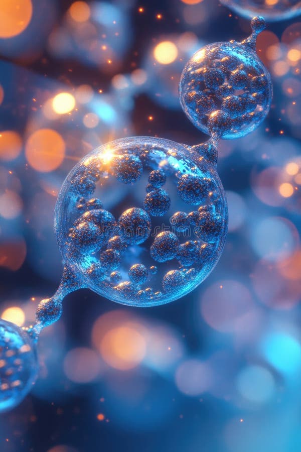 Viral Particles Under Microscope Stock Image - Image of microscopic ...