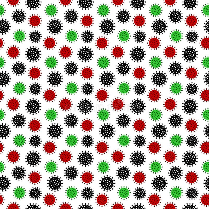 Viral seamless pattern stock illustration. Illustration of covid19 ...