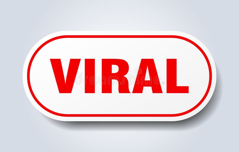 Viral Sticker. Viral Square Sign Stock Vector - Illustration of sign ...