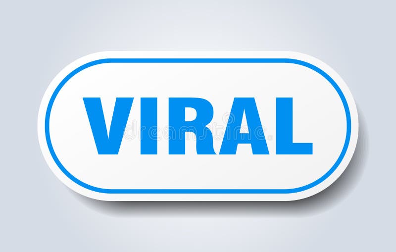 Viral sticker. stock vector. Illustration of sticker - 197150821