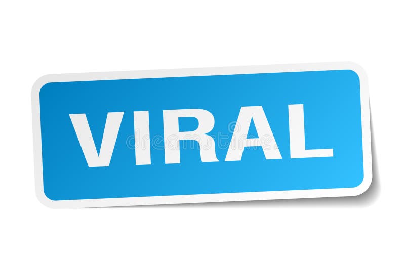 Viral Sticker. Viral Square Sign Stock Vector - Illustration of vector ...