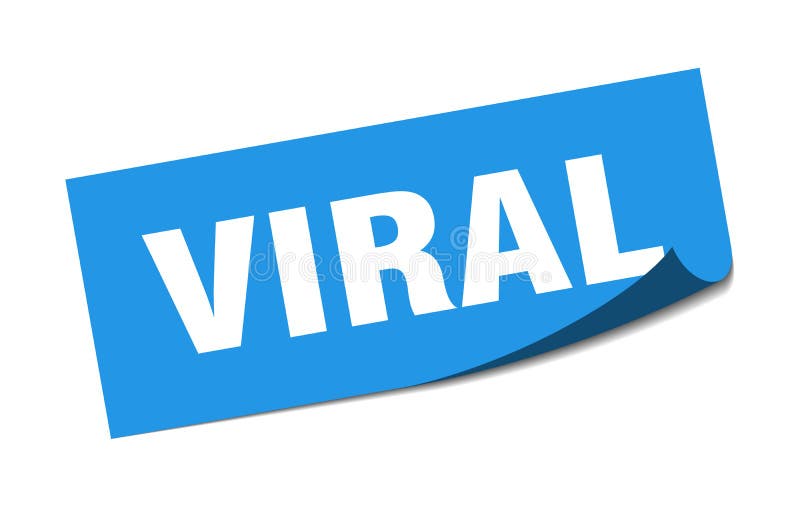 Viral Sticker. Viral Square Sign Stock Vector - Illustration of ...