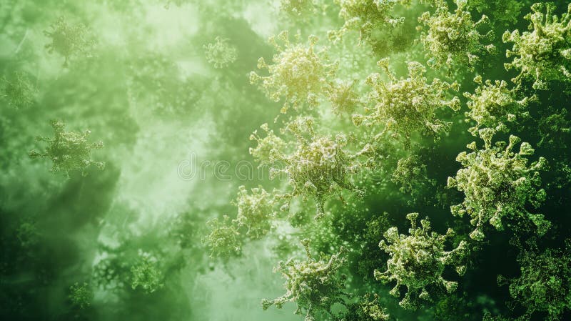 Viral Transmission Observed through a Microscope. Viruses Transmitting ...