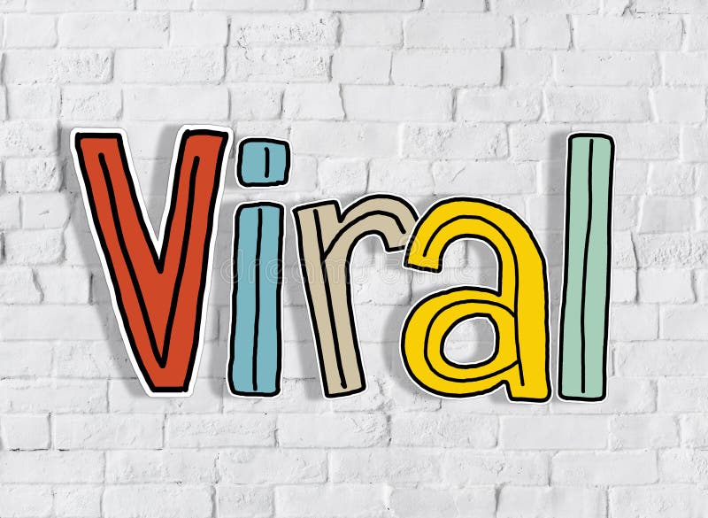 Viral Word, Collage from Clippings with Newspaper and Magazine Letters ...