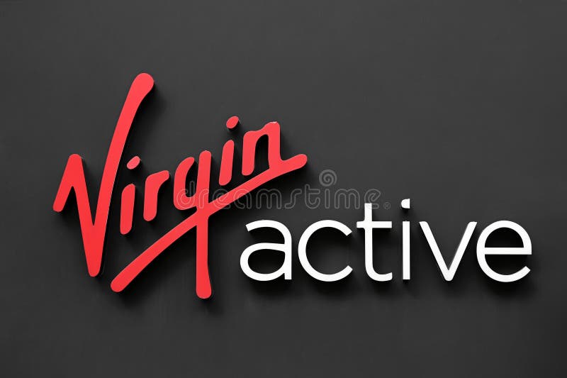 Virgin Active Logo Illuminating a Dark Wall Editorial Stock Image ...