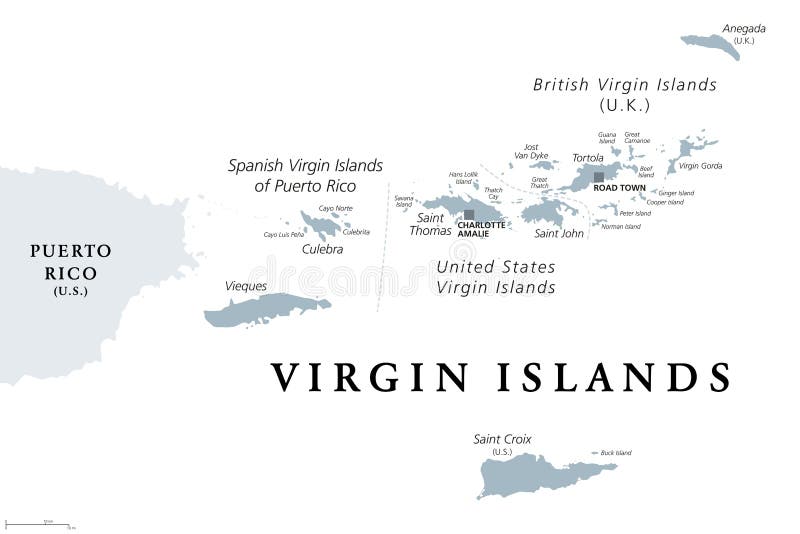 Territories of the United States, Political Map of Subnational ...