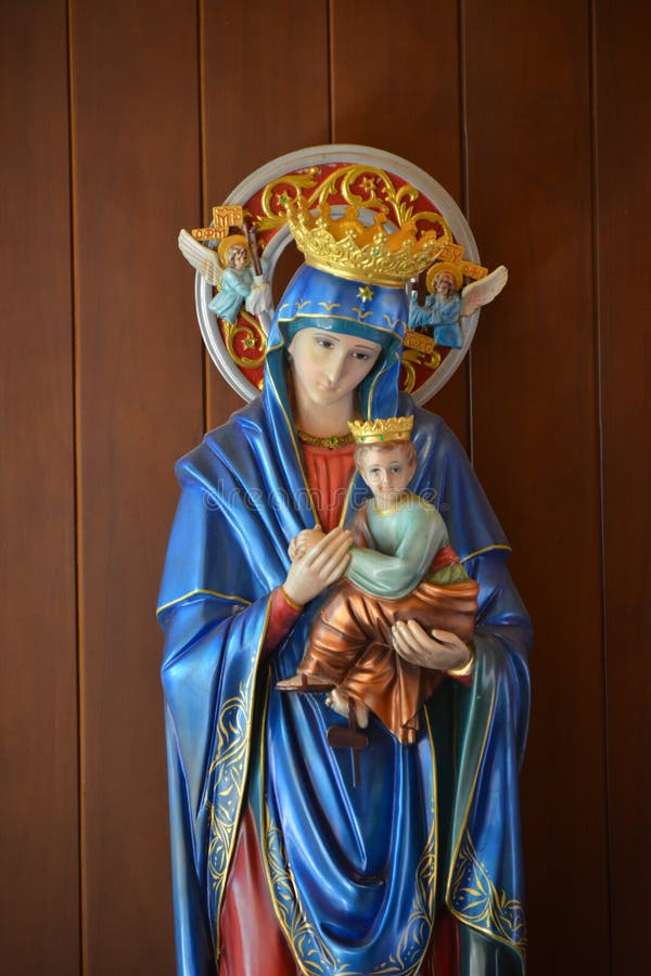 Virgin Mary catholic stock image. Image of chapel, figurine - 86143039