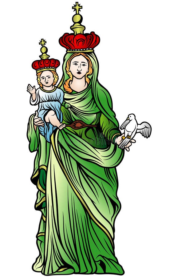Virgin Mary Stock Vector Illustration Of Clipart Woman 59068376