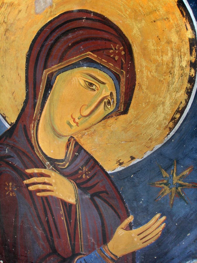Virgin Mary Icon stock photo. Image of paint, bible, christ - 6361022