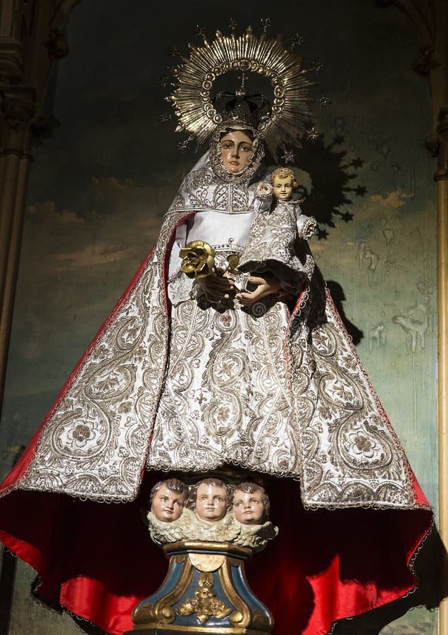 Virgin Mary at Madrid stock photo. Image of prayer, mary - 31349006
