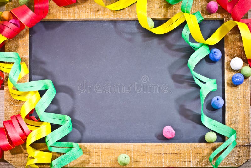 Virgin Slate with Decoration Stock Image - Image of christmas, happy ...