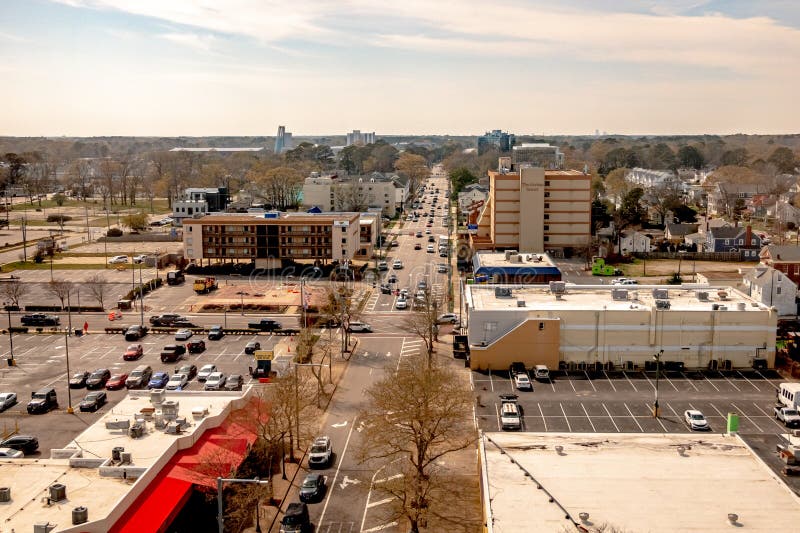 Virginia Beach Virginia Aerial Street Views Stock Image - Image of ...