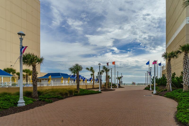 Virginia Beach Boardwalk, Virginia Beach US - September 12, 2017 End of ...