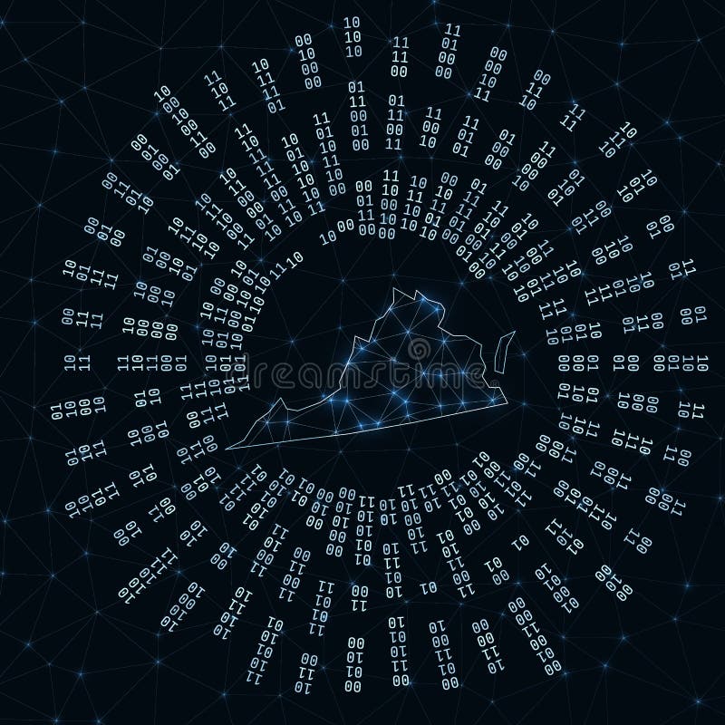 Digital Virginia logo. stock illustration. Illustration of coding ...