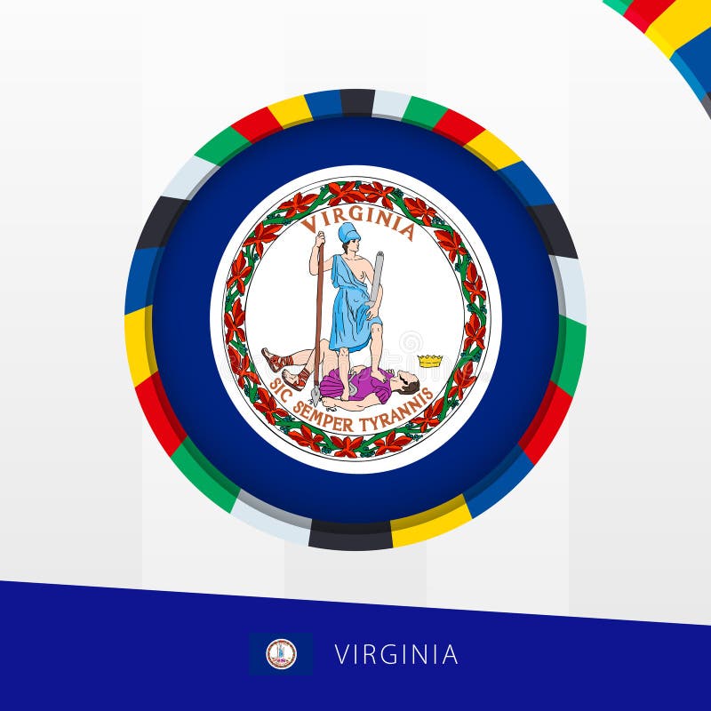 Virginia Official State Flag Stock Illustrations – 485 Virginia ...