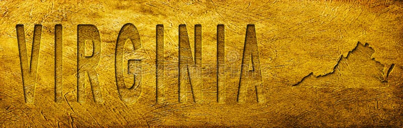 Virginia Grunge Gold Texture Stock Illustration - Illustration of ...