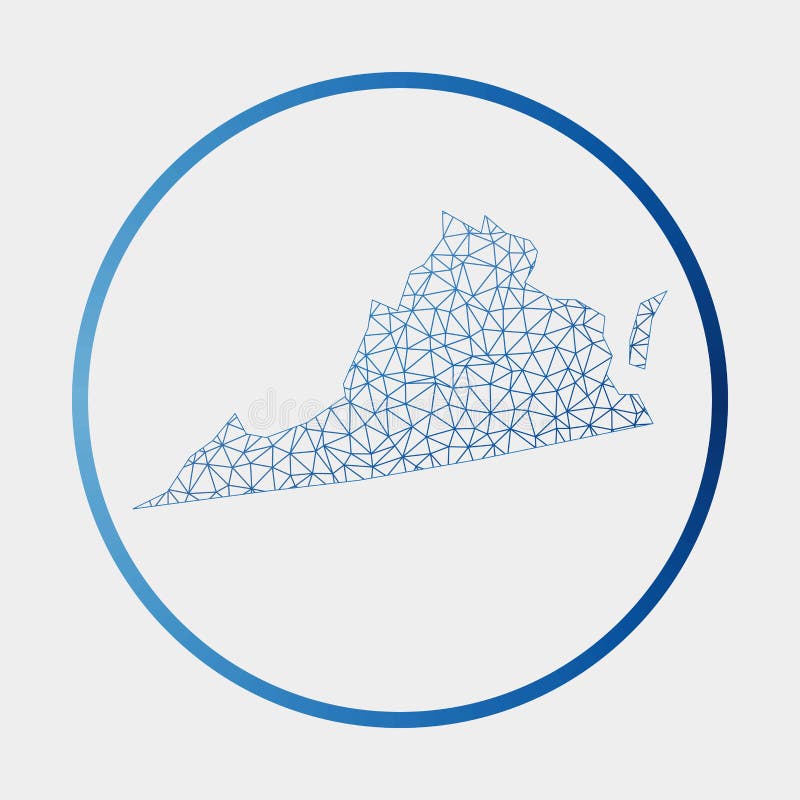 Virginia Map Icon on White Background. Virginia State Sign. United ...