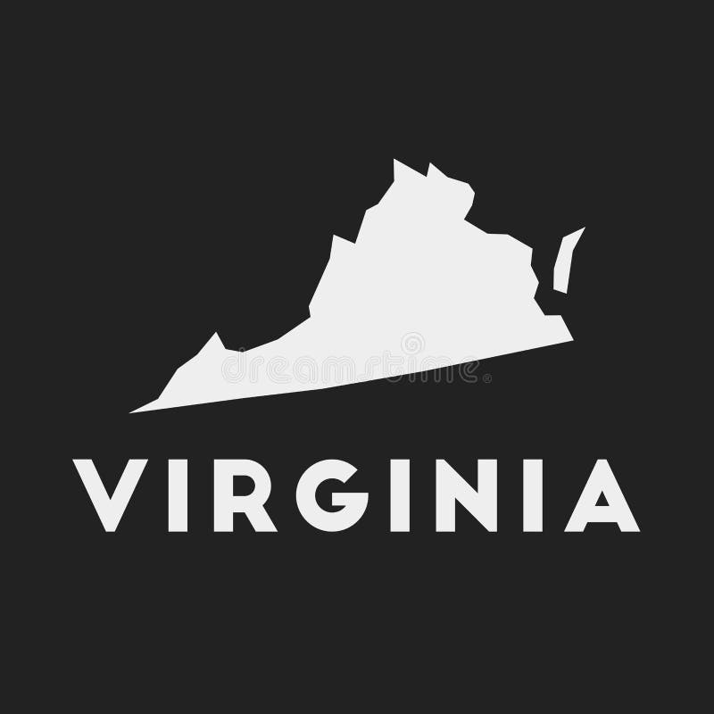 Virginia Map Icon Vector Trendy Stock Vector - Illustration of federal ...