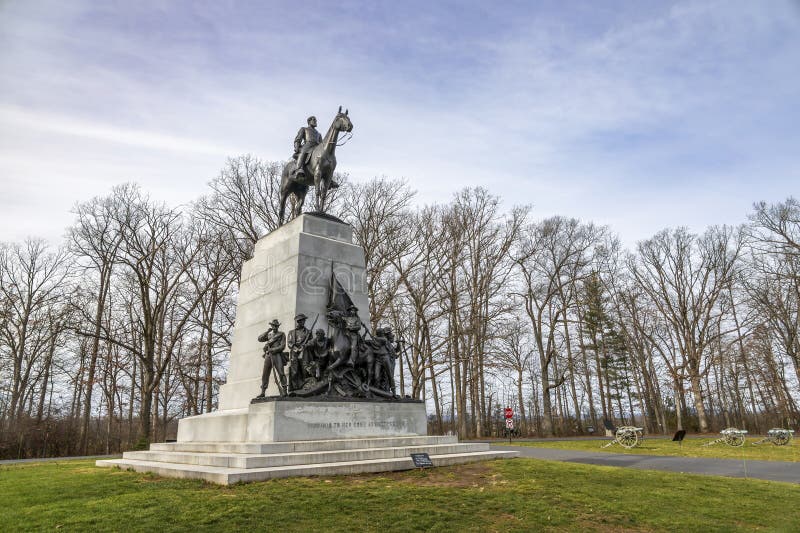 Virginia Memorial at Gettysburg 1 Stock Image - Image of landscape ...