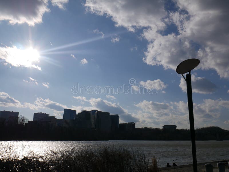 Virginia Skyline Harbor View Stock Image - Image of harborview ...