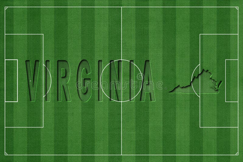 Virginia on Soccer Field, National Team Stock Illustration ...