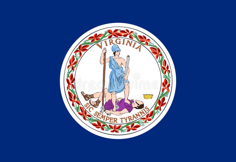 Virginia Official State Flag Stock Illustrations – 452 Virginia ...