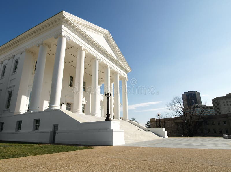 Virginia State Capitol Building Stock Image - Image of states, election ...