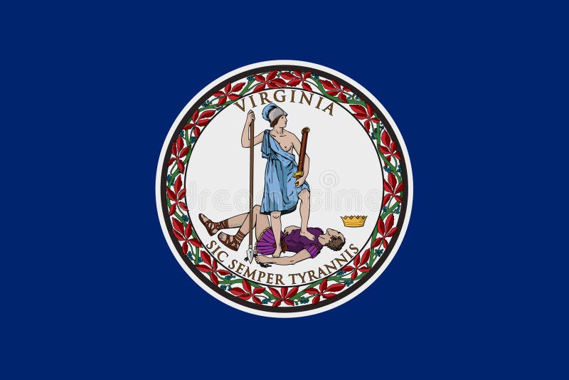 Virginia State Flag Background Illustration Stock Illustration ...