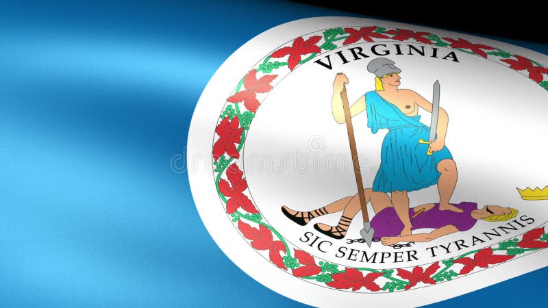 Virginia State Flag Waving Stock Footage & Videos - 239 Stock Videos