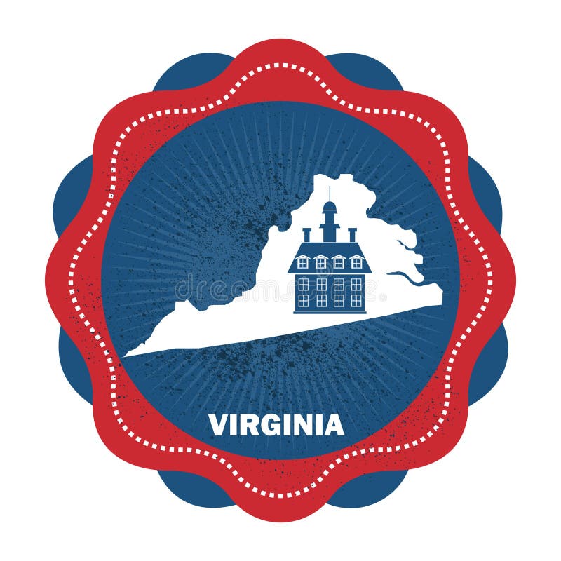 Virginia State Map. Vector Illustration Decorative Design Stock Vector ...