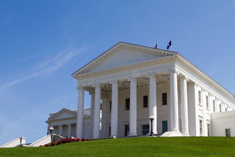 Virginia Statehouse Building Stock Photo - Image of downtown ...