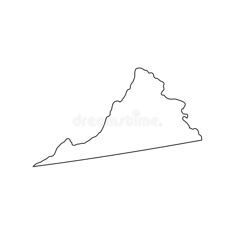 Virginia State Outline Capital Stock Illustrations – 220 Virginia State ...