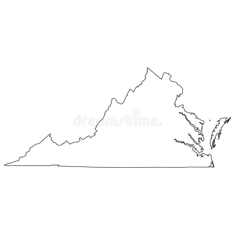 Va State Outline Stock Illustrations – 1,121 Va State Outline Stock ...